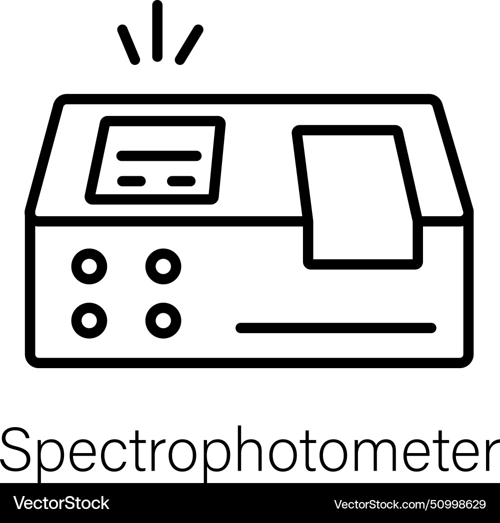 Spectrophotometer Royalty Free Vector Image - VectorStock