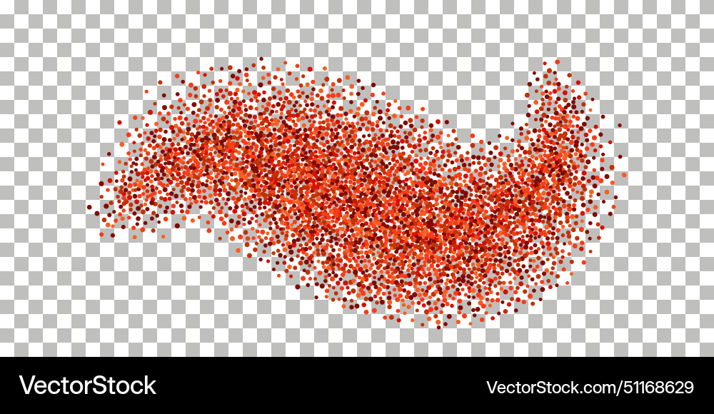 Spice powder splash chilli red pepper paprika Vector Image