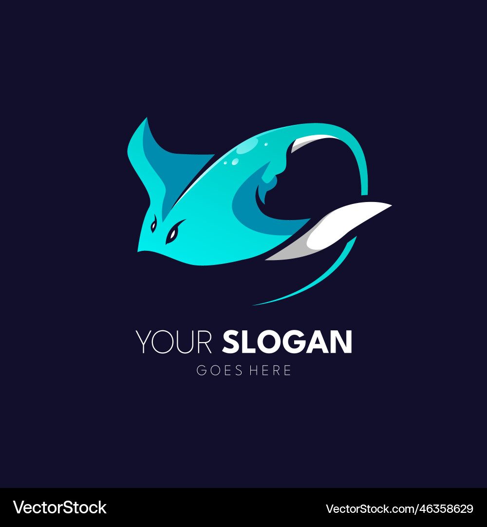 Stingray fish Royalty Free Vector Image - VectorStock