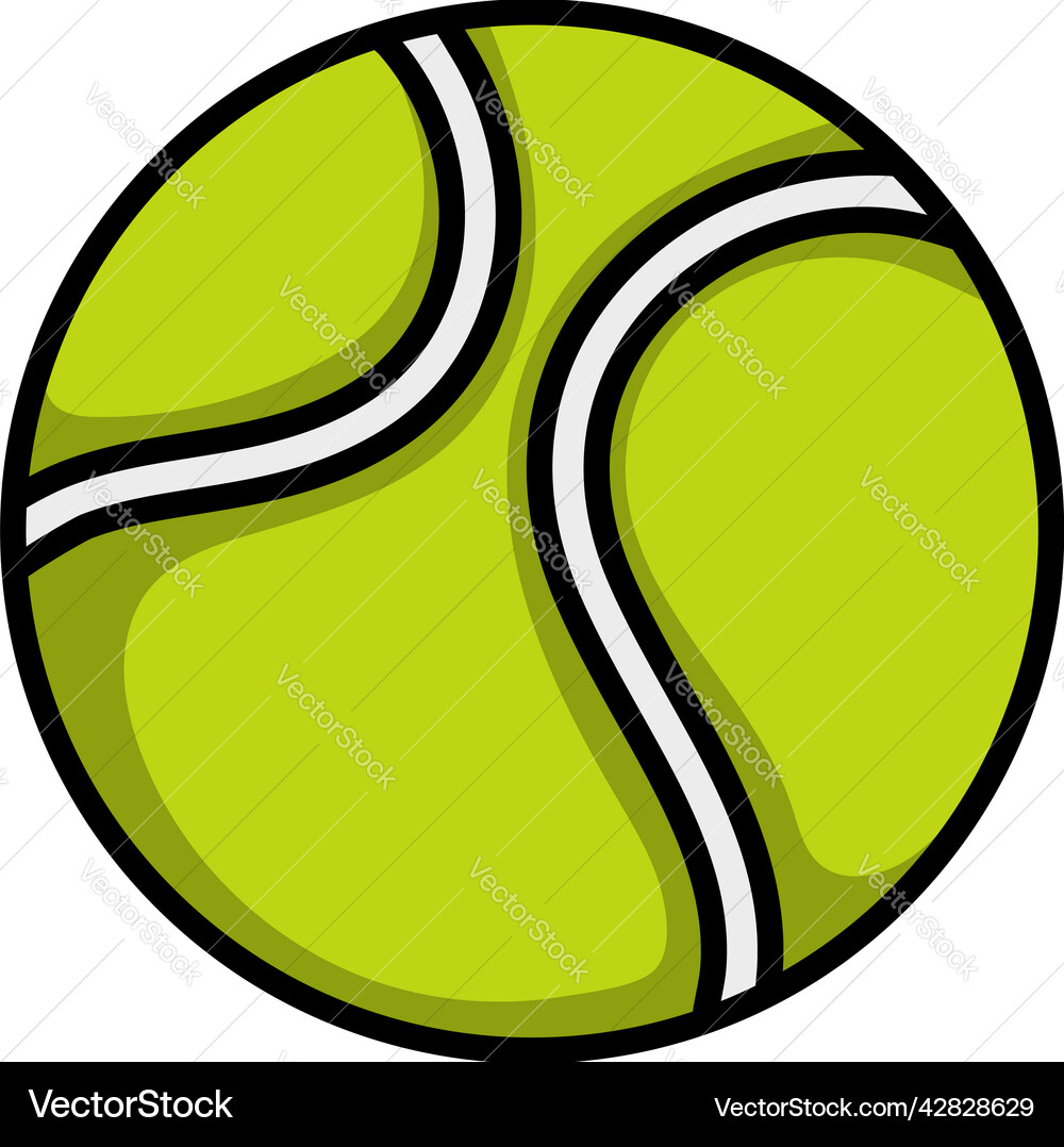 Tennis ball icon Royalty Free Vector Image - VectorStock