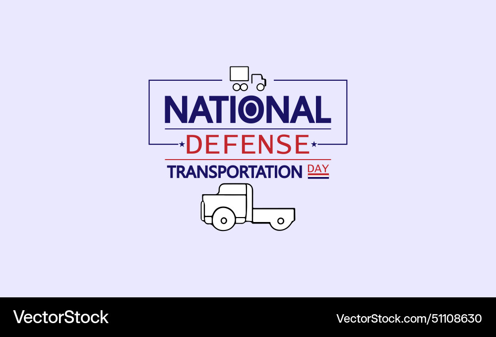 Bringing national defense transportation day Vector Image