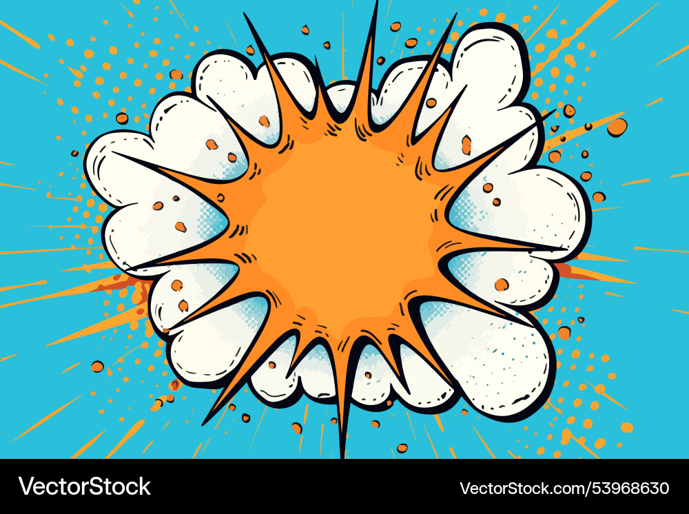 Comic book explosion Royalty Free Vector Image