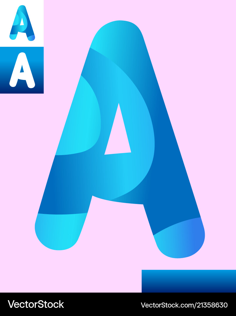 Letter a graphic design Royalty Free Vector Image