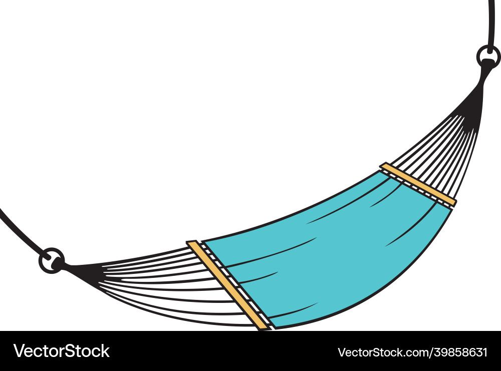 Hammock in color Royalty Free Vector Image - VectorStock