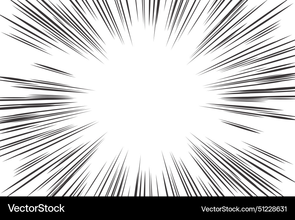 Speed lines effect manga and comics book Vector Image