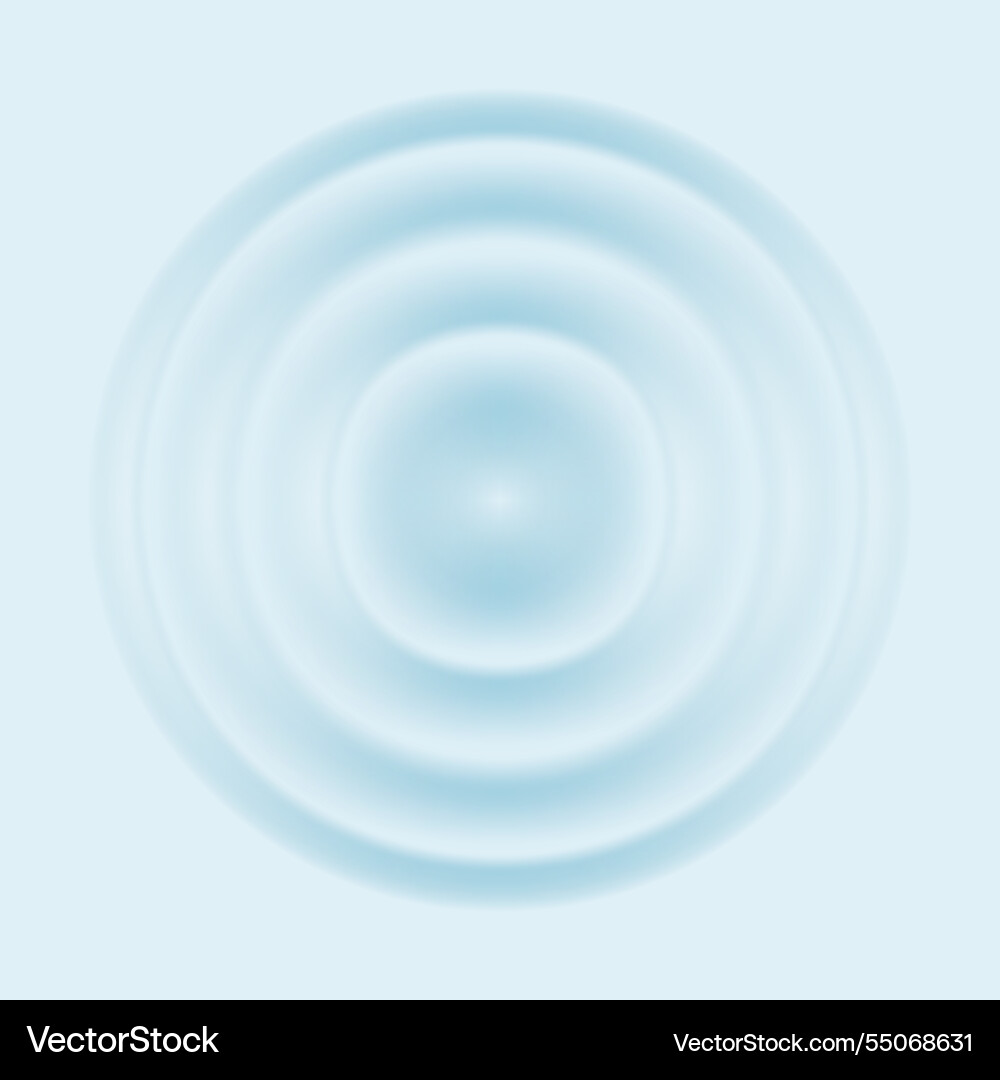 Water ripple effect top view realistic caustic Vector Image