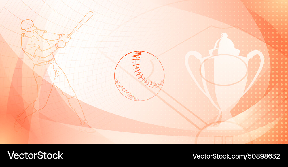 Baseball themed background Royalty Free Vector Image