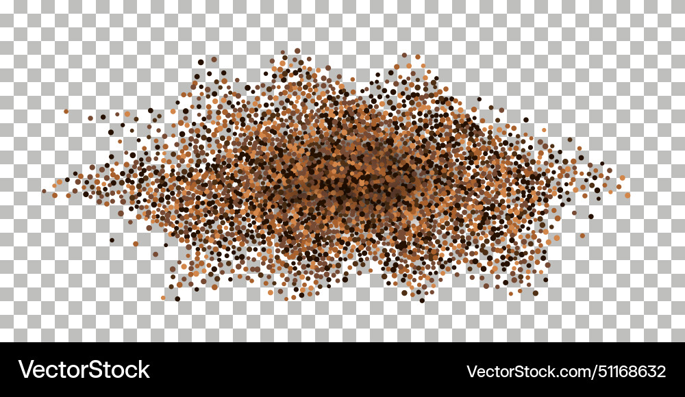 Coffee cocoa chocolate powder splash dust Vector Image