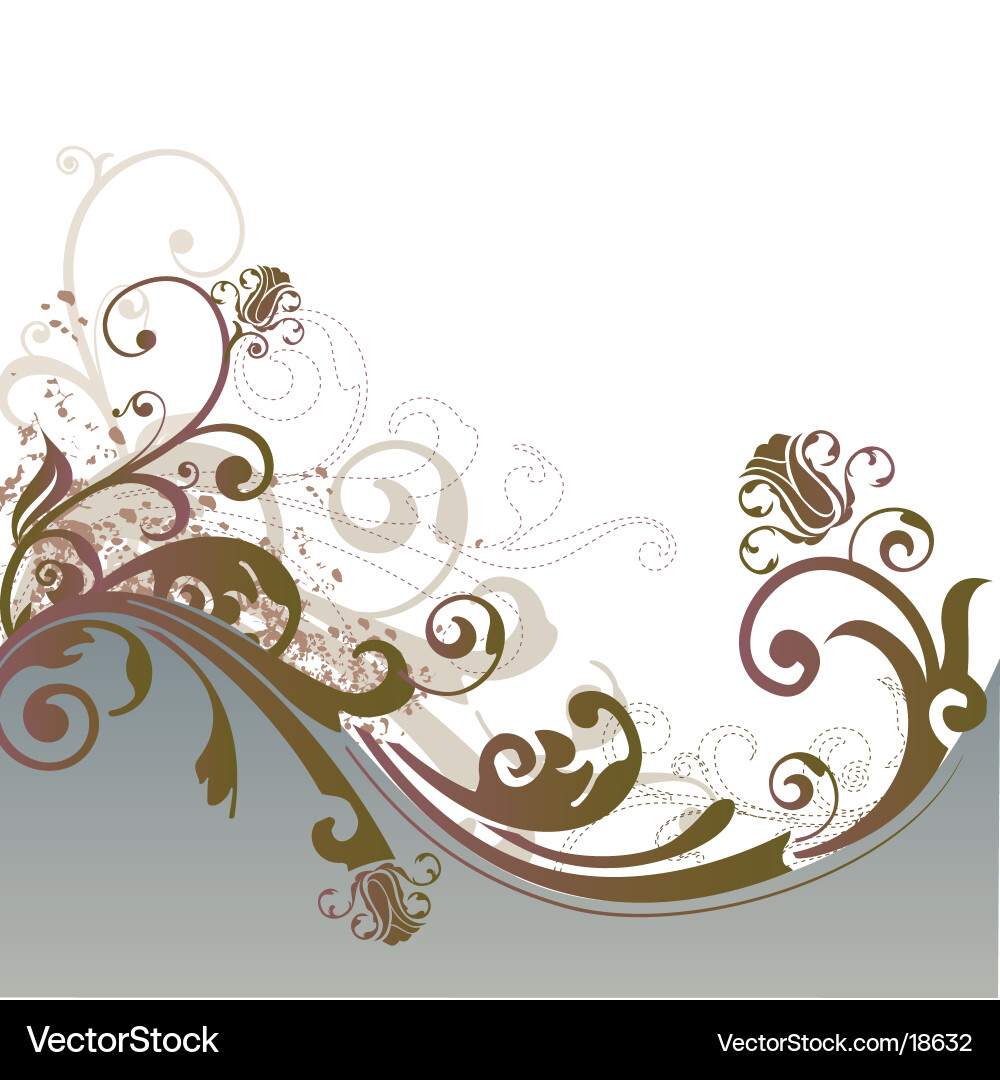 Floral design background Royalty Free Vector Image