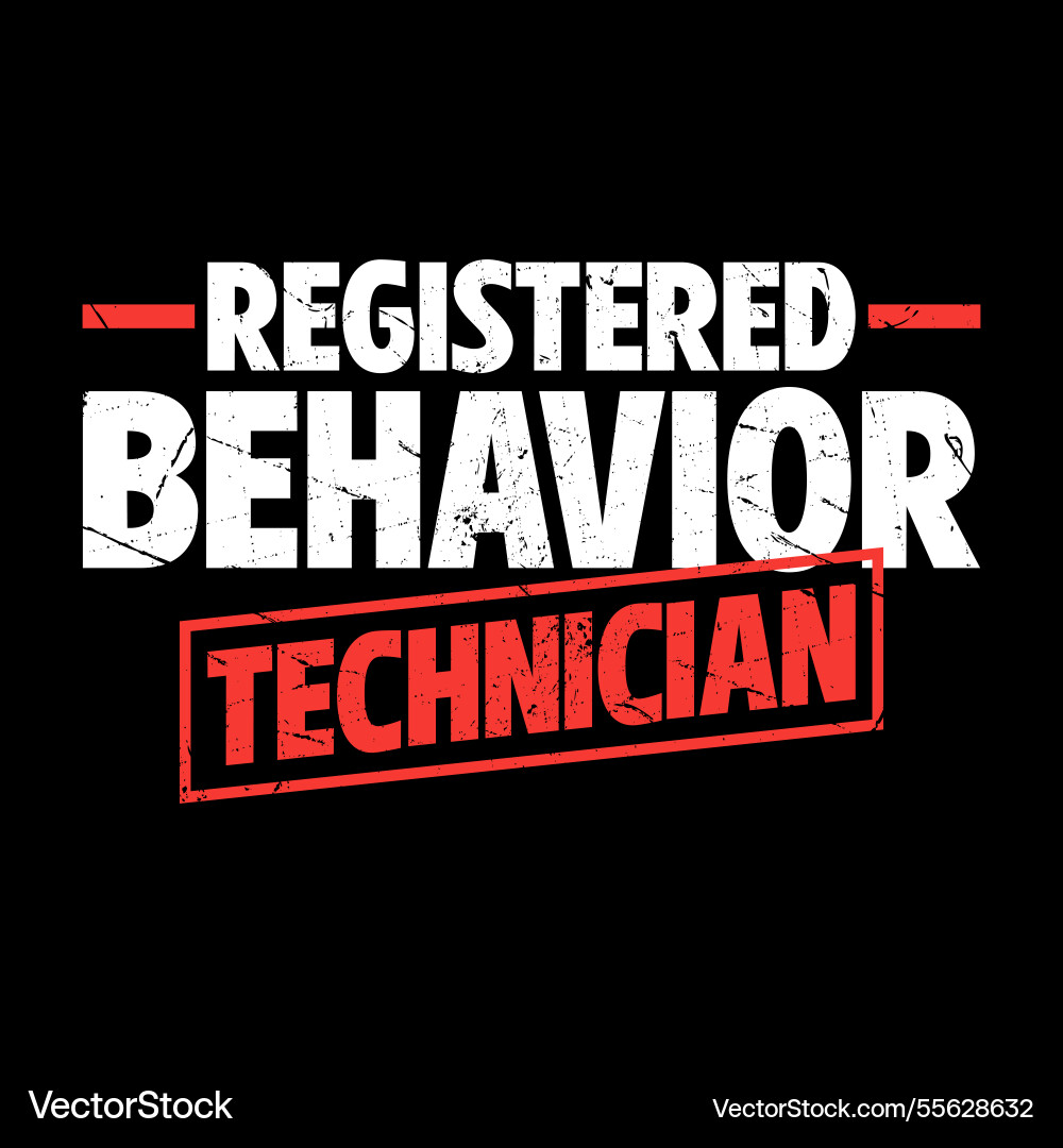 Vintage behavior therapist t-shirt design Vector Image