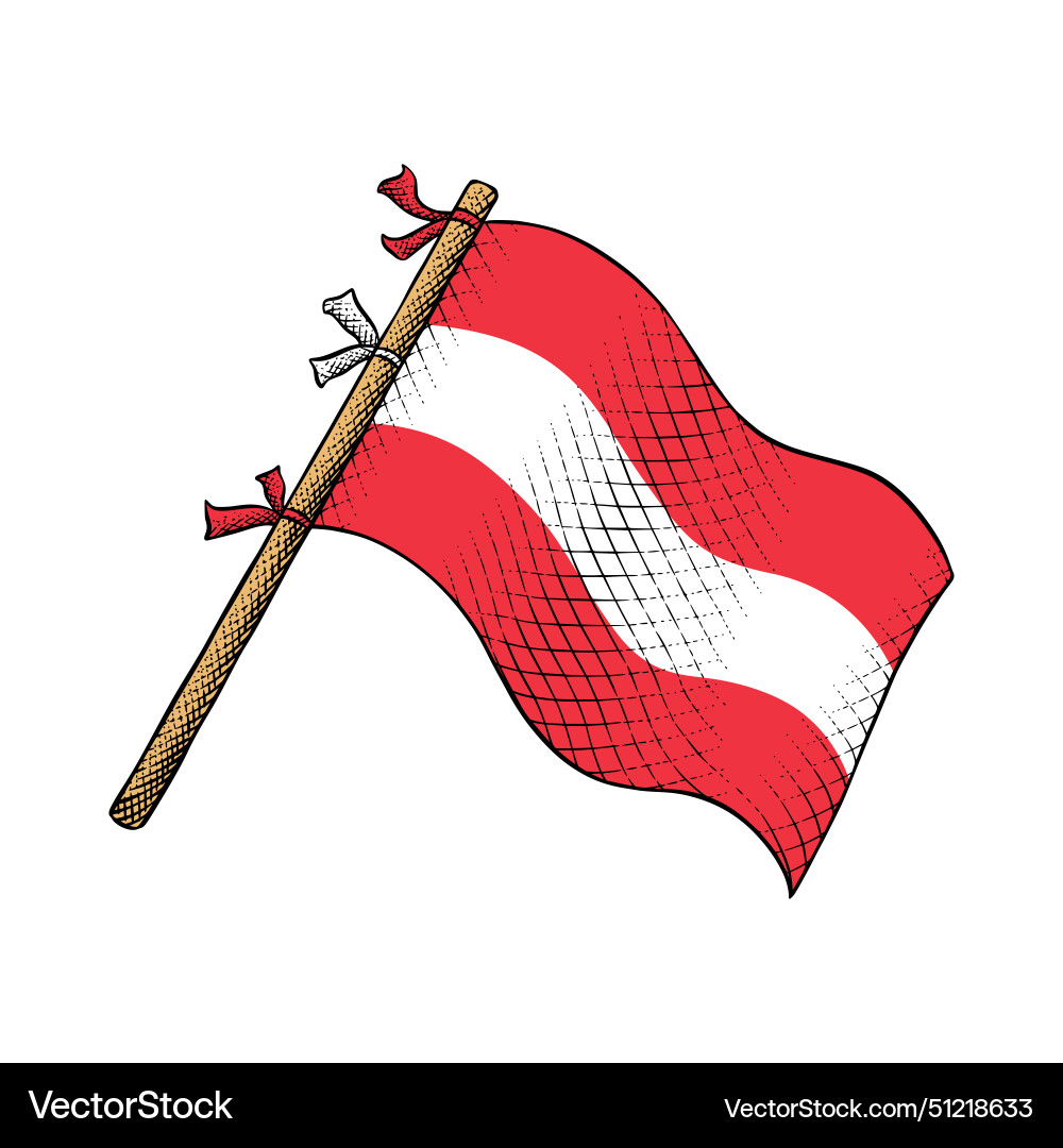 Austria flag Royalty Free Vector Image - VectorStock
