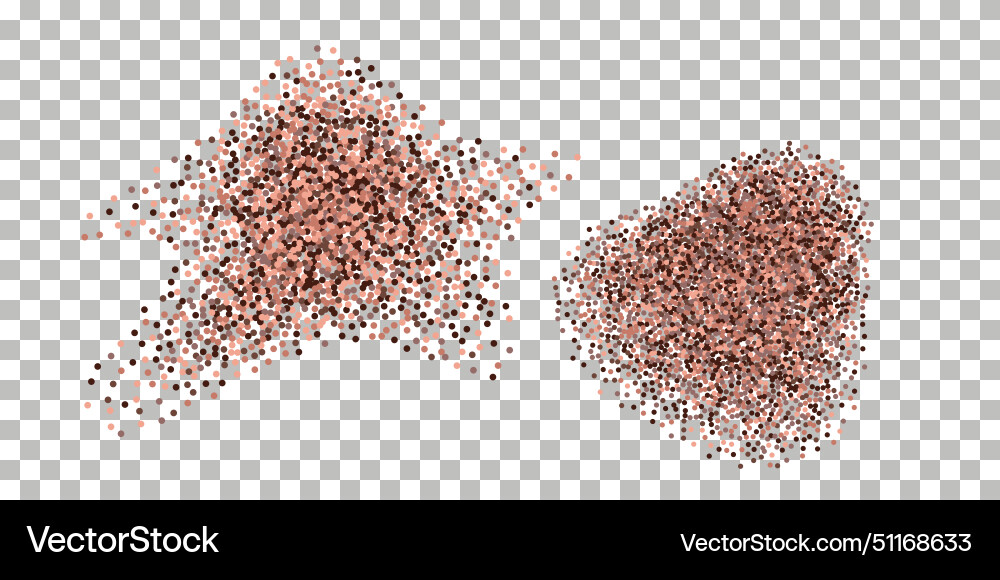 Cocoa or chocolate powder splash dust particles Vector Image