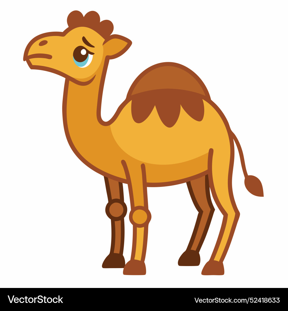 Dromedary camels camel cries kawaii Royalty Free Vector