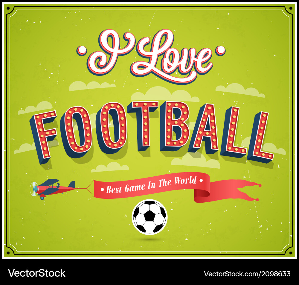 Football abstract background Royalty Free Vector Image