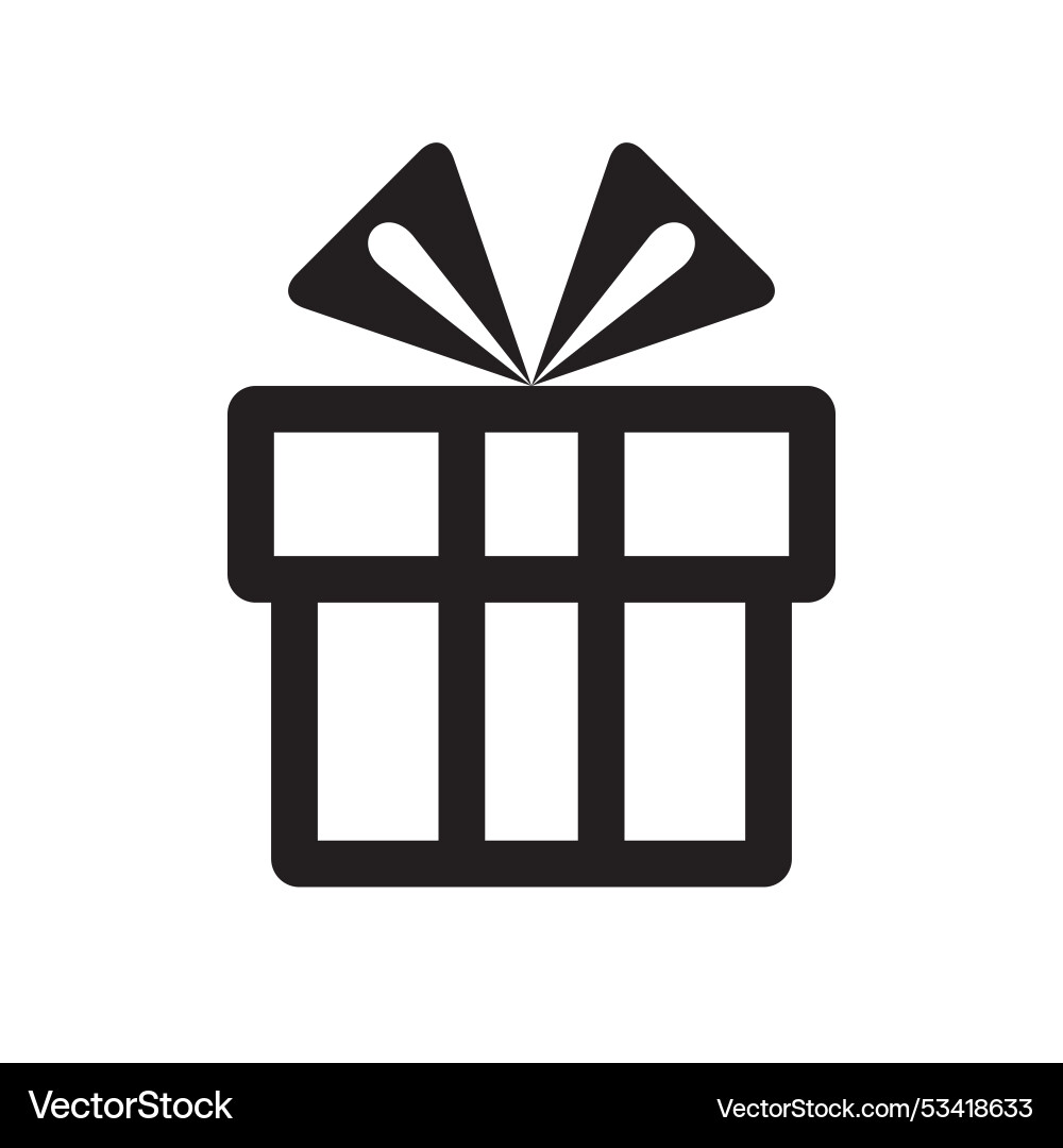 Gift icon present concept Royalty Free Vector Image