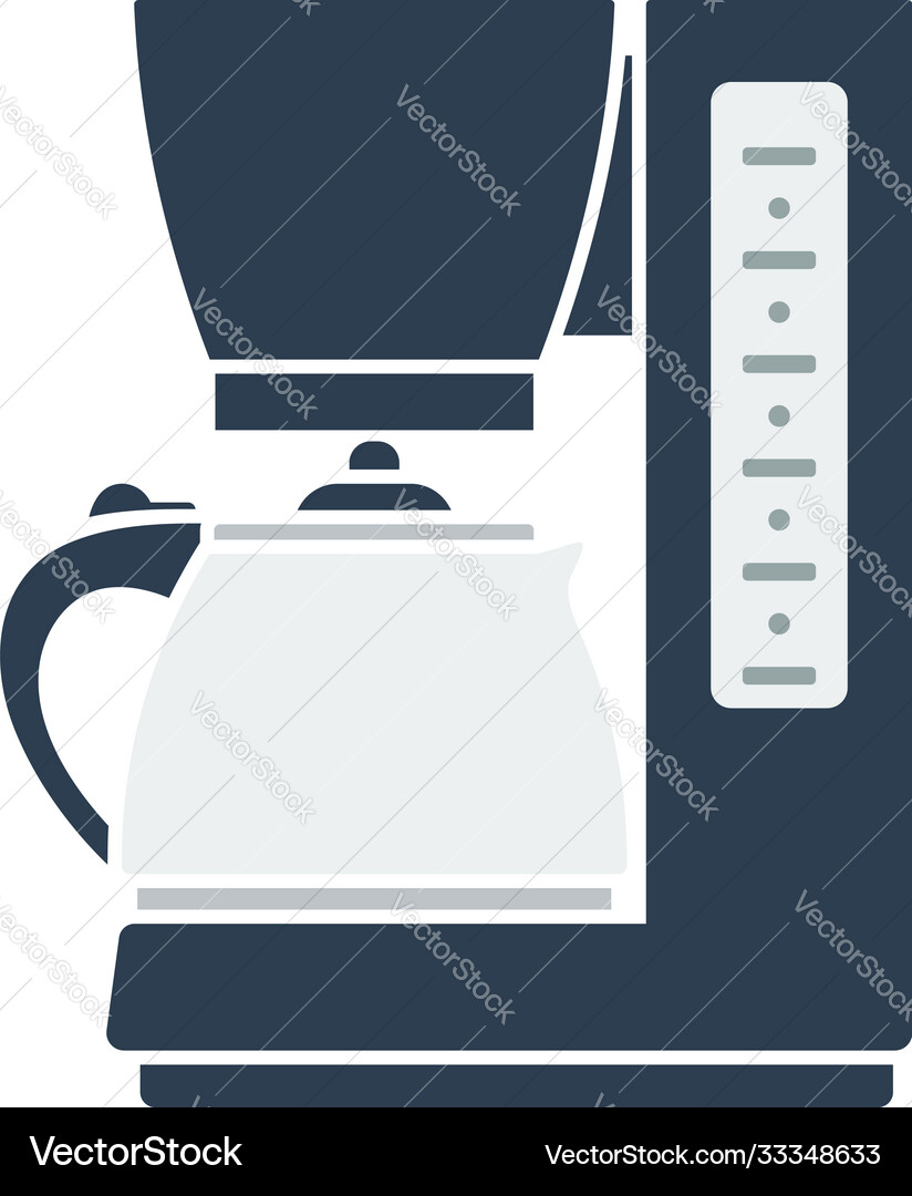 Kitchen coffee machine icon Royalty Free Vector Image