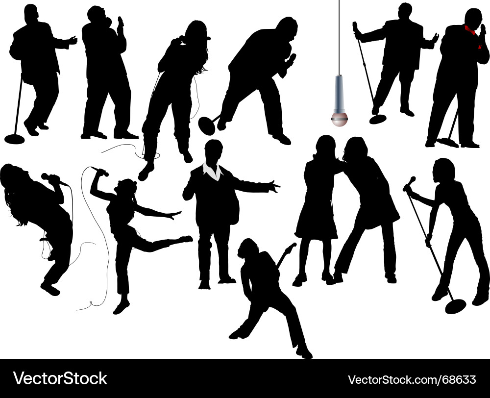 Male Jazz Singer Vector Images (over 840)