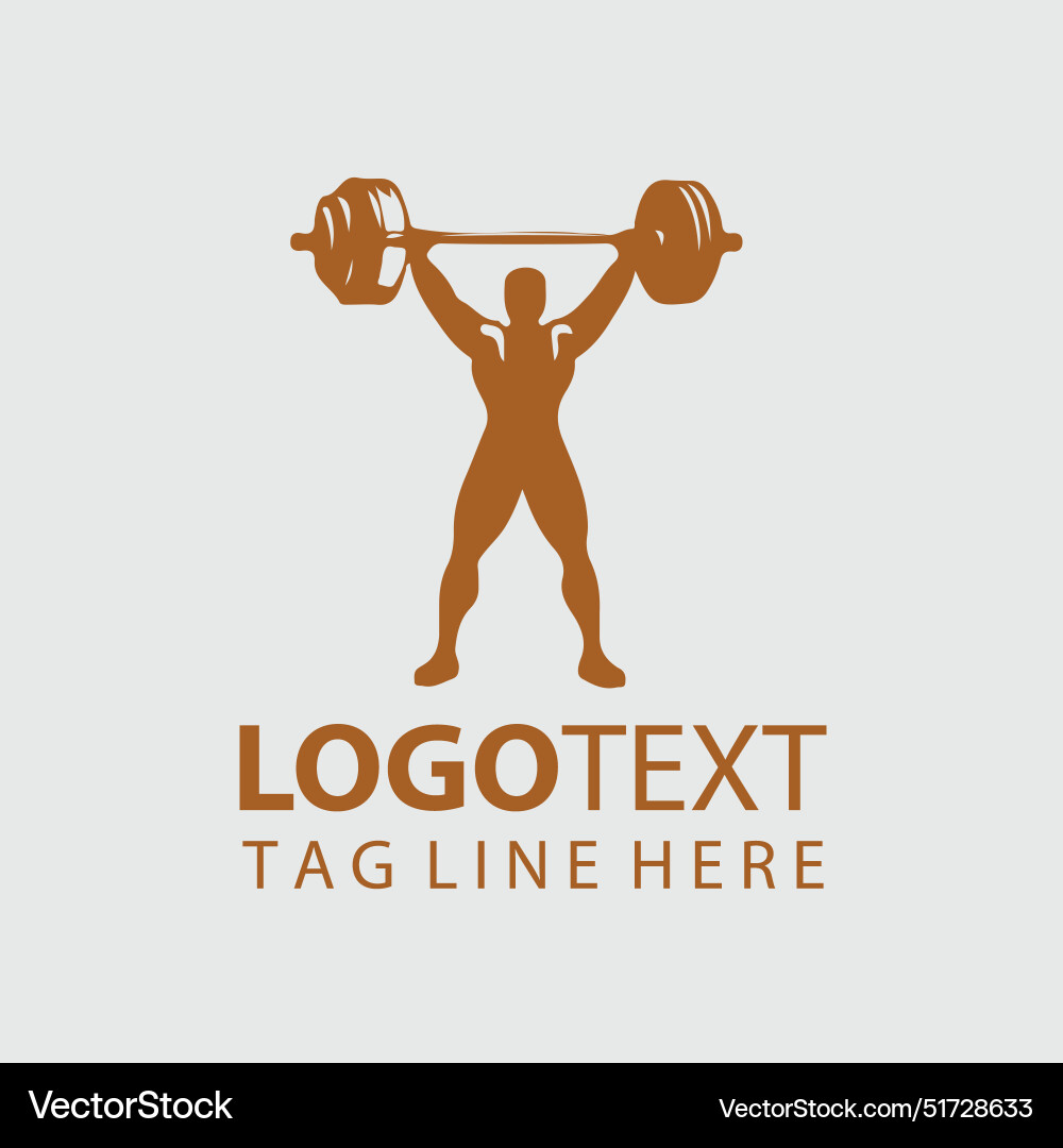 Weight lifting logo Royalty Free Vector Image - VectorStock
