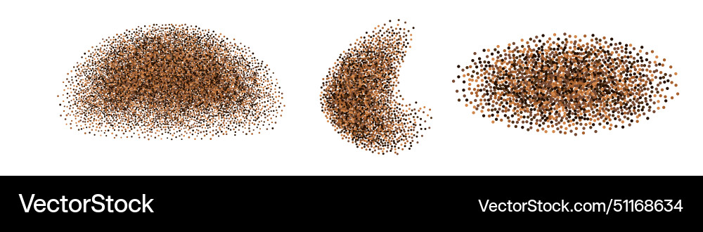 Coffee cocoa chocolate powder splash dust Vector Image