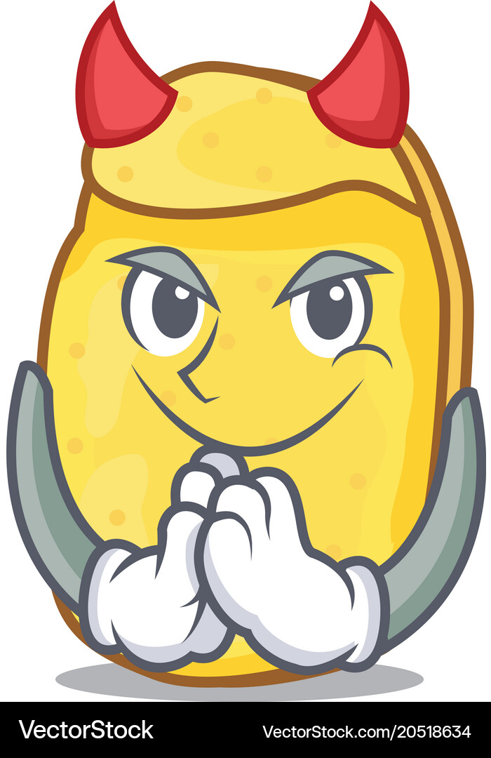 Devil Potato Mascot Vector Images (36)