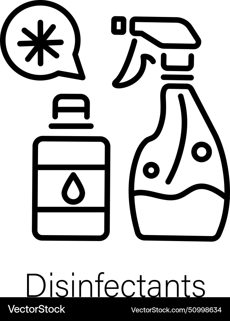 Disinfectants Royalty Free Vector Image - VectorStock