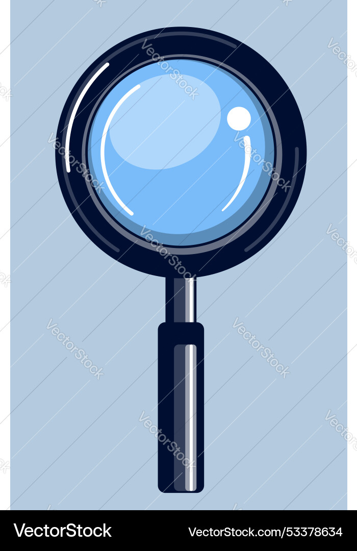 Magnifying glass symbol Royalty Free Vector Image