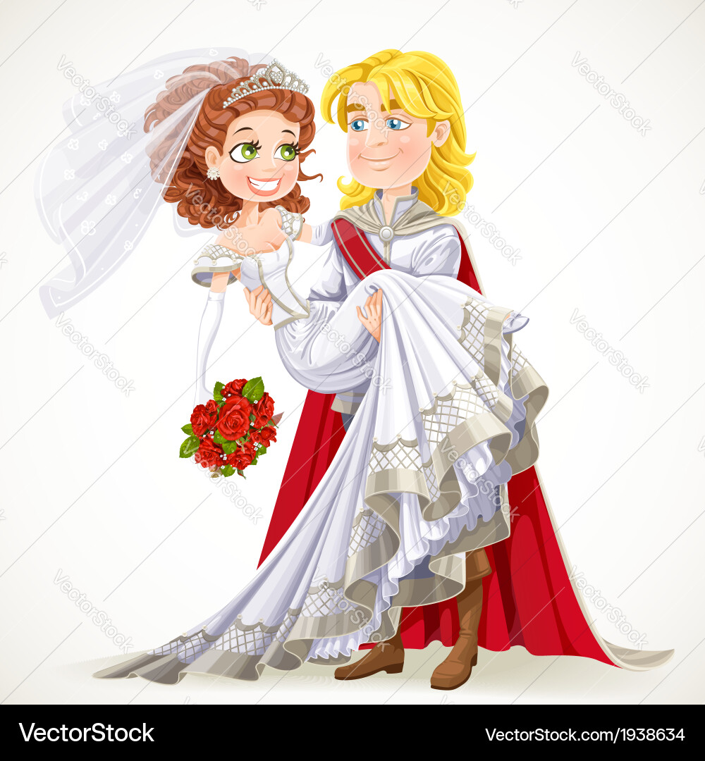 Prince And Princess Wedding Clipart
