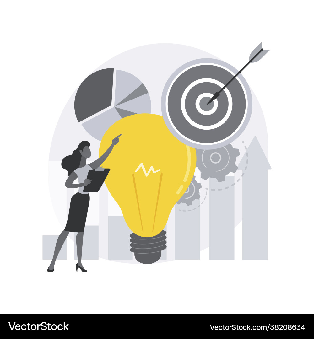 Sales plan for business abstract concept Vector Image