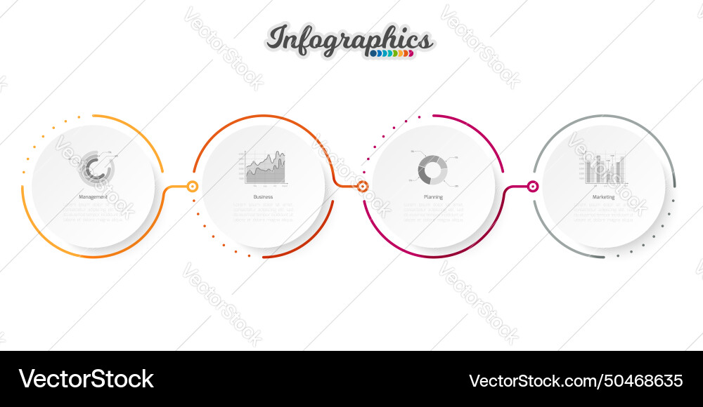 Infographic timeline template for chart diagram Vector Image
