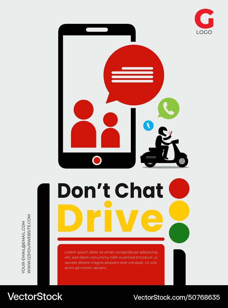 Safe drive save life concept Royalty Free Vector Image