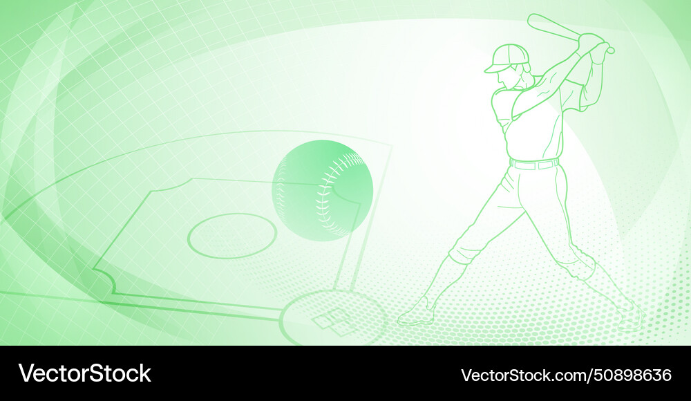 Baseball themed background Royalty Free Vector Image