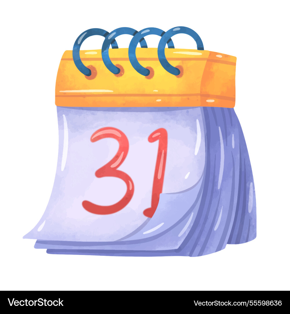 Calendar clip art Royalty Free Vector Image - VectorStock