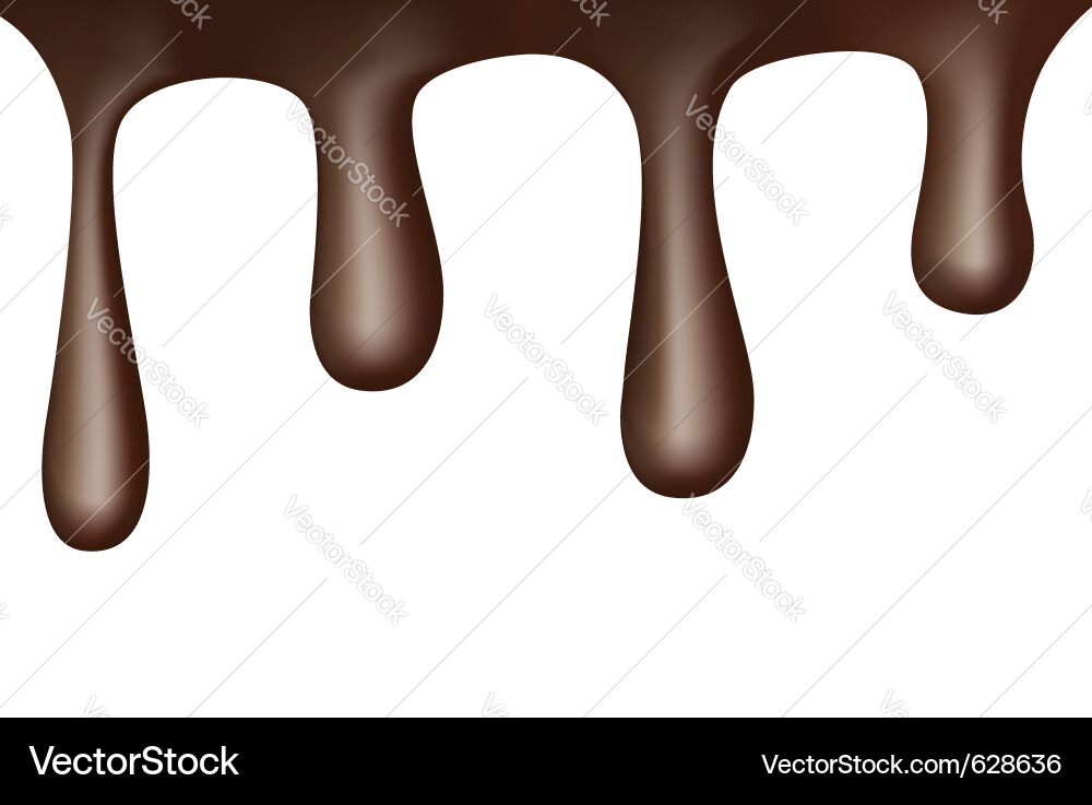 Chocolate drops Royalty Free Vector Image - VectorStock