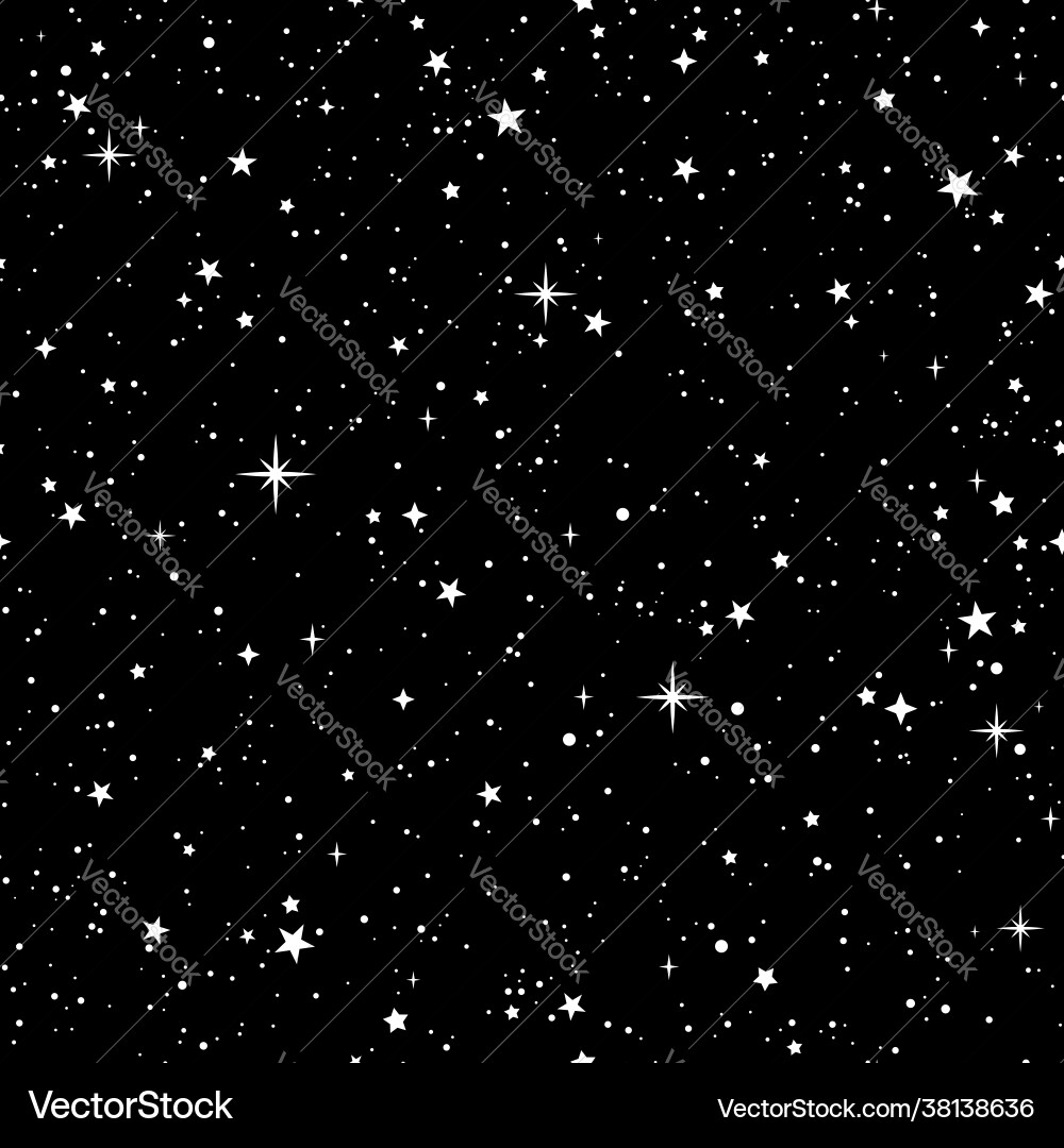 Cosmic Starry Sky Background Royalty Free Vector Image