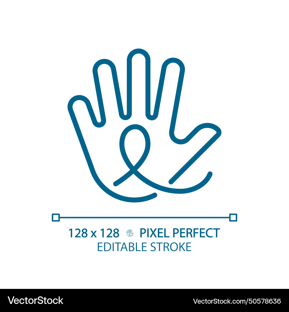 Down syndrome light blue icon Royalty Free Vector Image