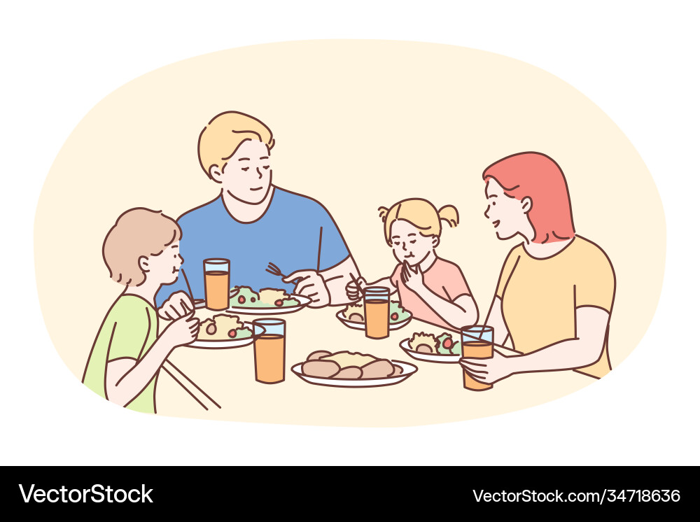 Eating Lunch Together Vector Images (over 3,700)