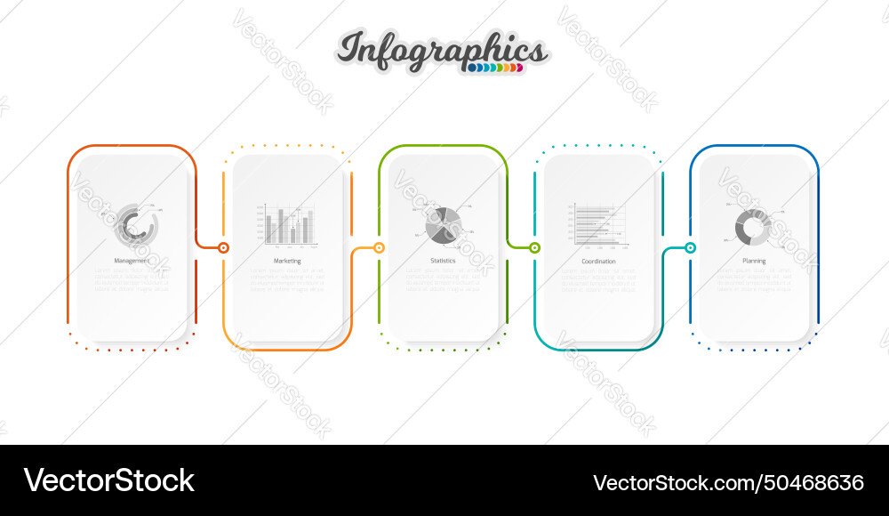 Infographic timeline template for chart diagram Vector Image