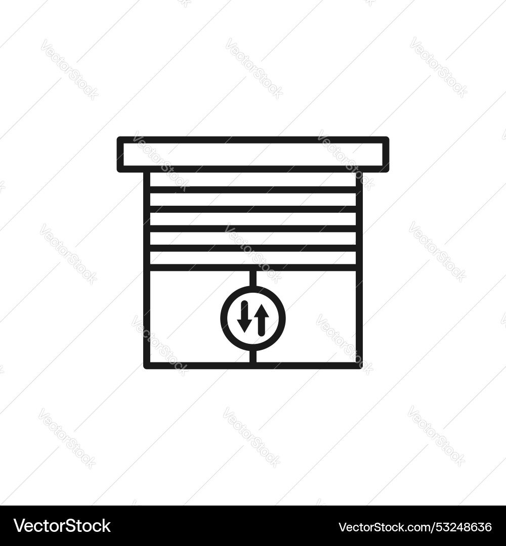 Jalousie icon set window shutter blind symbol in Vector Image