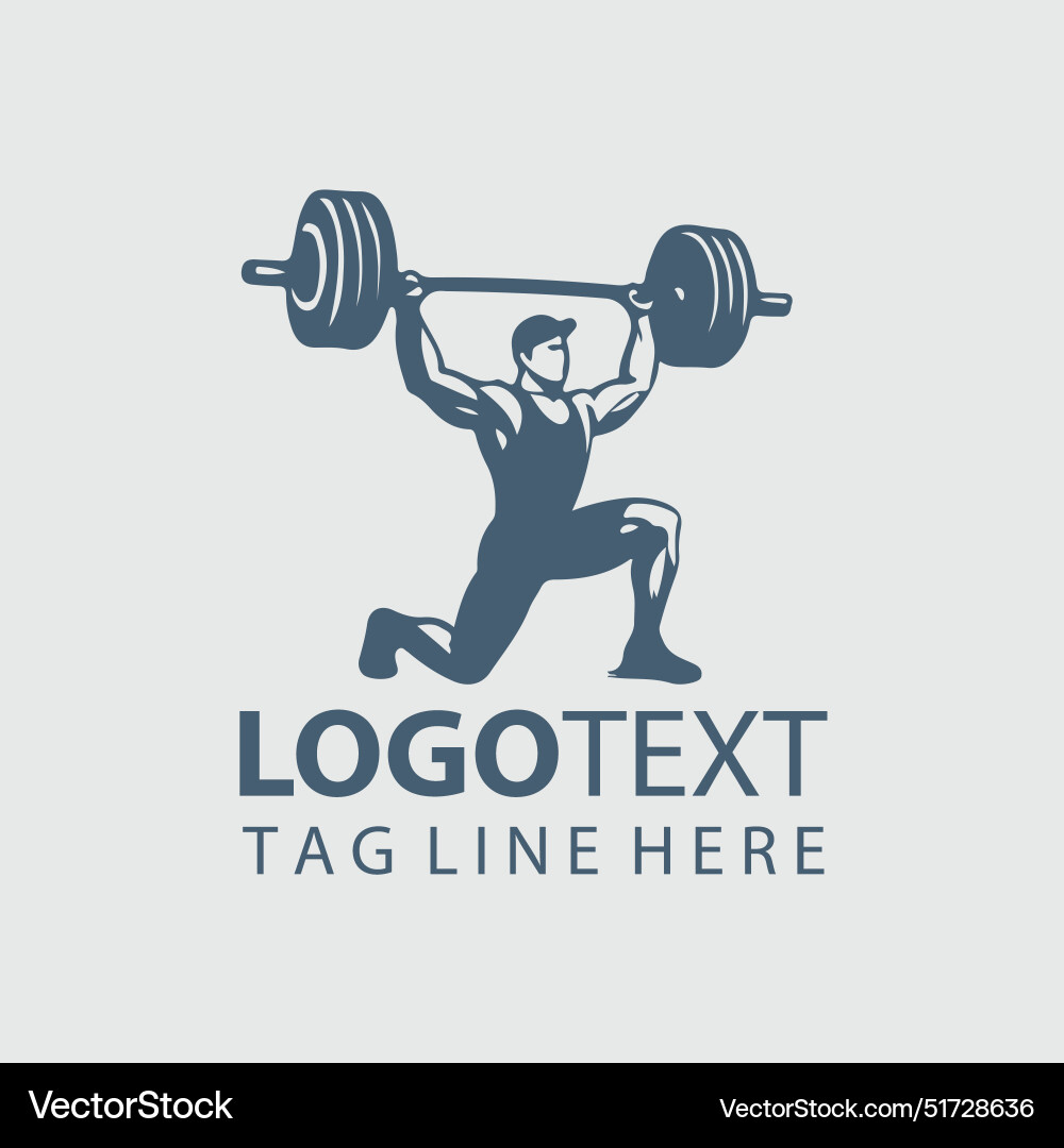 Weight lifting logo Royalty Free Vector Image - VectorStock