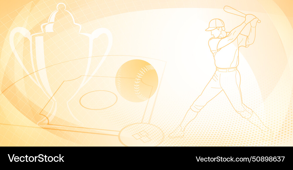 Baseball themed background – Royalty-Free Vector | VectorStock