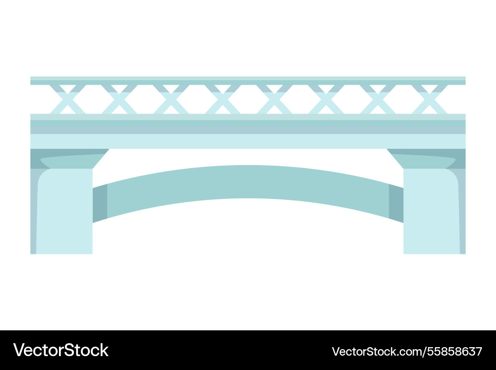 Distinctive architectural bridge design tailored Vector Image