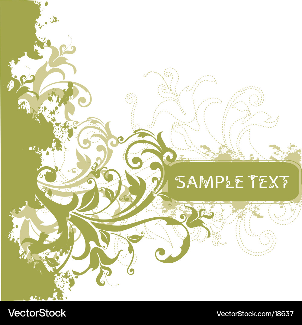 Floral background design Royalty Free Vector Image