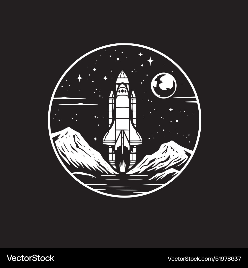 Space - high quality logo ideal for t-shirt Vector Image