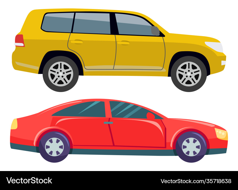 Classic Hot Rod Car Set Royalty Free Vector Image