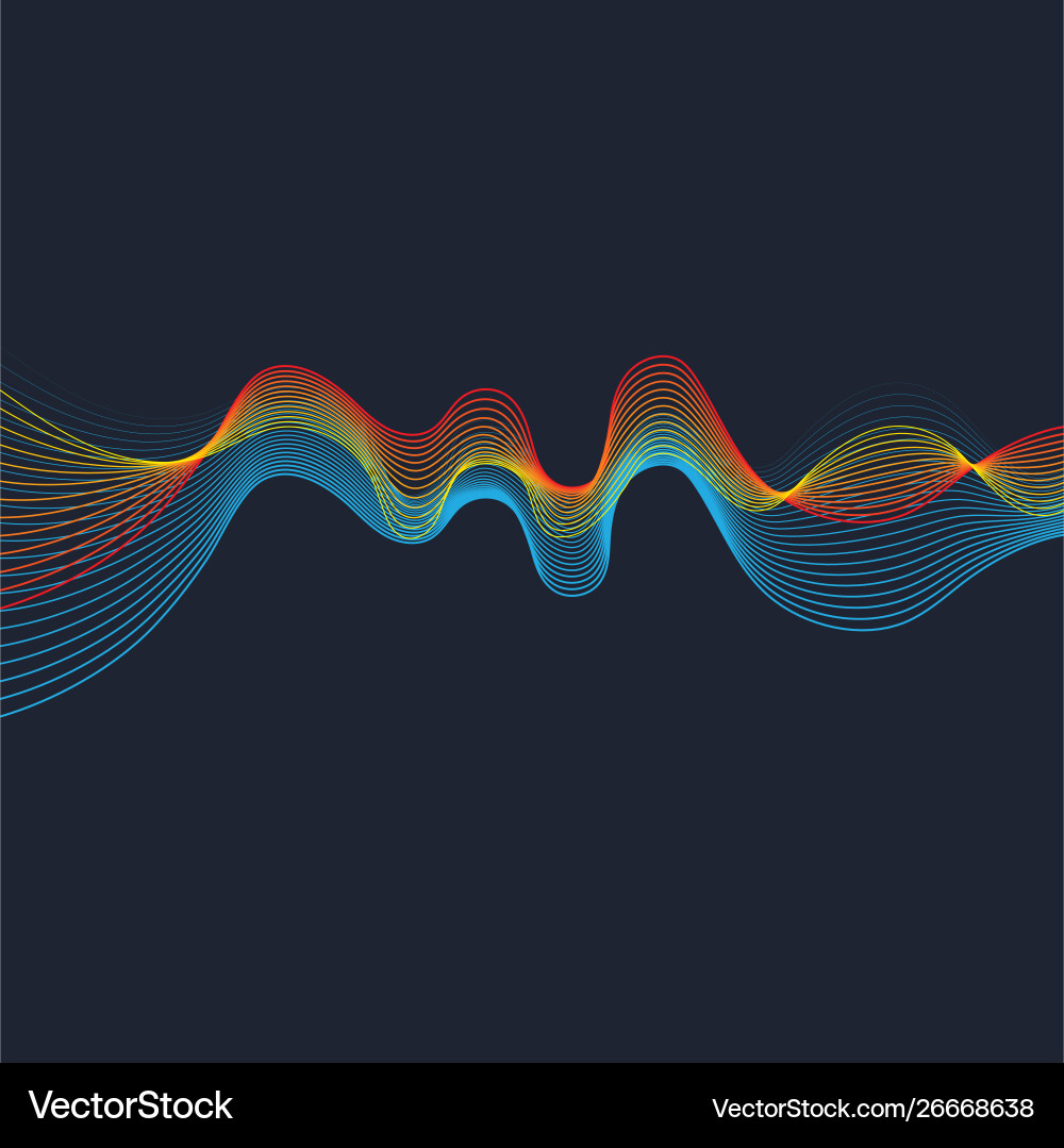 Sound waves Royalty Free Vector Image - VectorStock