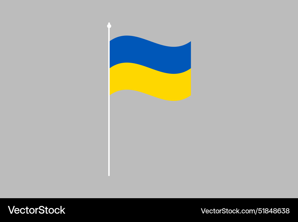 Ukraine flag Royalty Free Vector Image - VectorStock