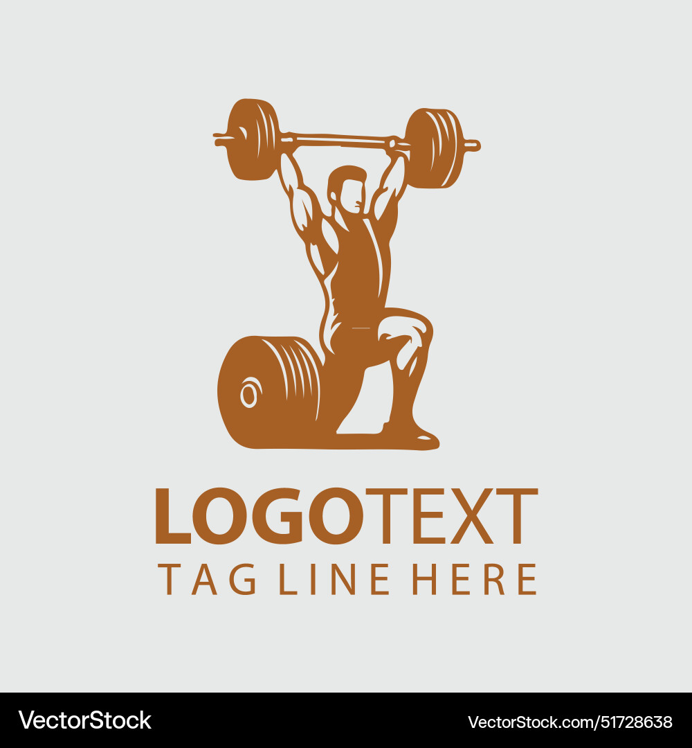 Weight lifting logo Royalty Free Vector Image - VectorStock