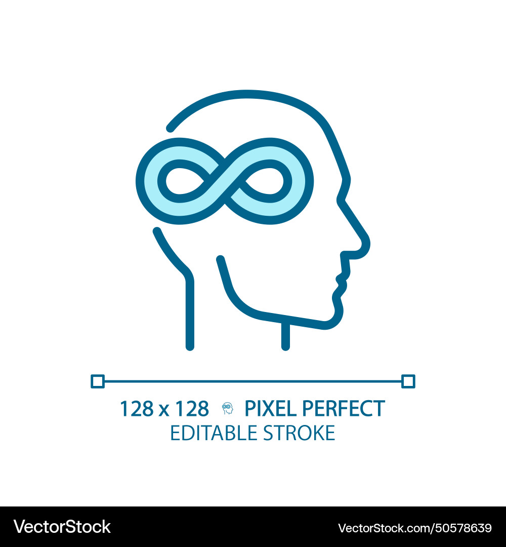 Autism awareness light blue icon Royalty Free Vector Image