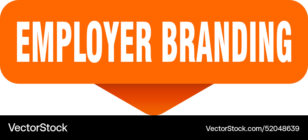 Employer branding sticker sign Royalty Free Vector Image