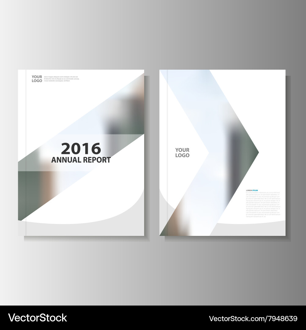 Grey annaul report Royalty Free Vector Image - VectorStock